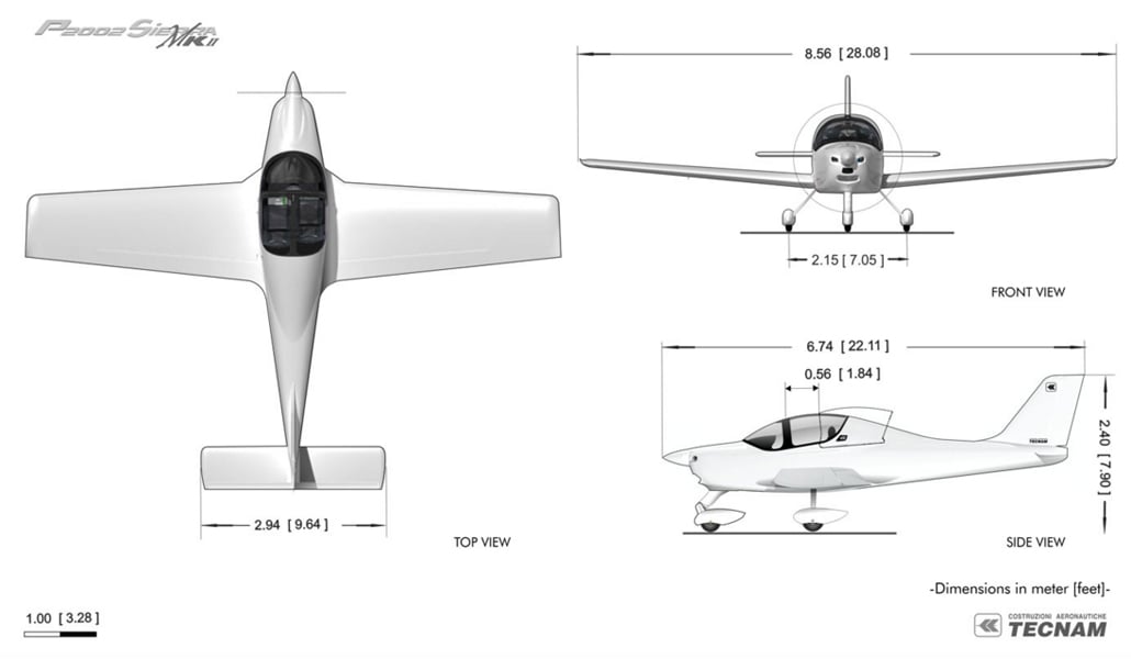 HANGAR X - Tecnam presentó el nuevo P2002 Sierra MkII (Segunda Generación)