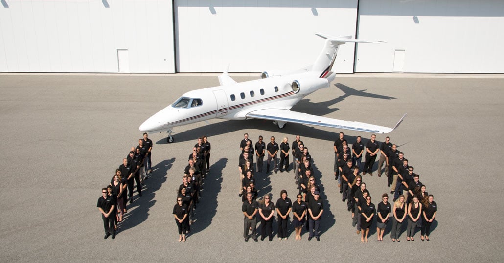 Embraer entregó su Jet Ejecutivo Nº 1.100 a la empresa NetJets | HANGAR X