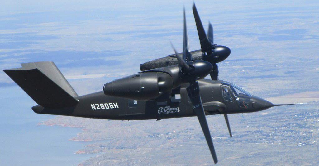 El Bell Helicopter "V-280 Valor" alcanzó una velocidad de 280Knots ...