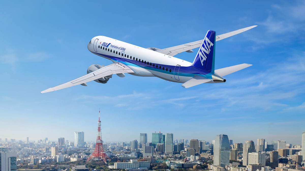 ANA Holdings ordena 15 Embraer E190-E2 para modernizar su flota | HANGAR X